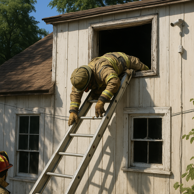 ヘッドファースト・ラダーベイルアウト（Head First Ladder Bail Out） | 令和消防クラブ